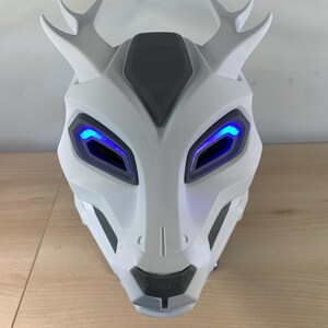Cyber Deer Mask Custom Colors and Lights, Futuristic Mask, Cyber Punk ...