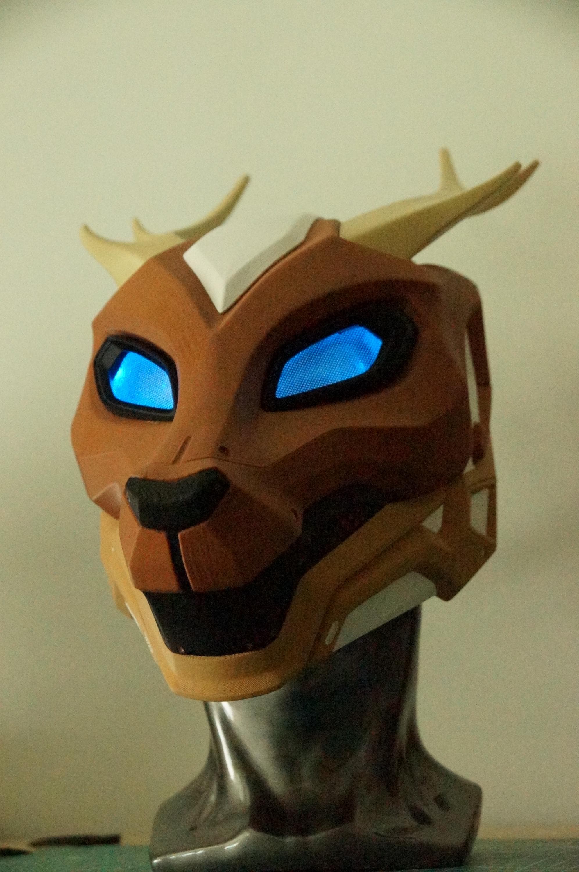 Cyber Deer Mask- Custom Colors and Lights, Futuristic Mask, Cyber Punk ...