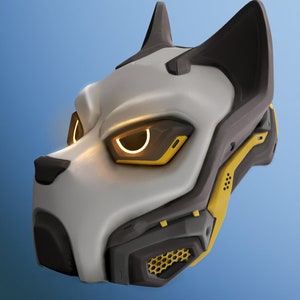 Cyber Dog Mask- Canine Mask, Future Mask, Cyber Punk Mask, Evo Dog ...