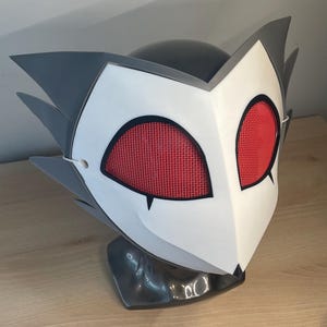 Stolas Cosplay Mask- Helluva, Costume, Wearable, Full Sized, Visibility ...