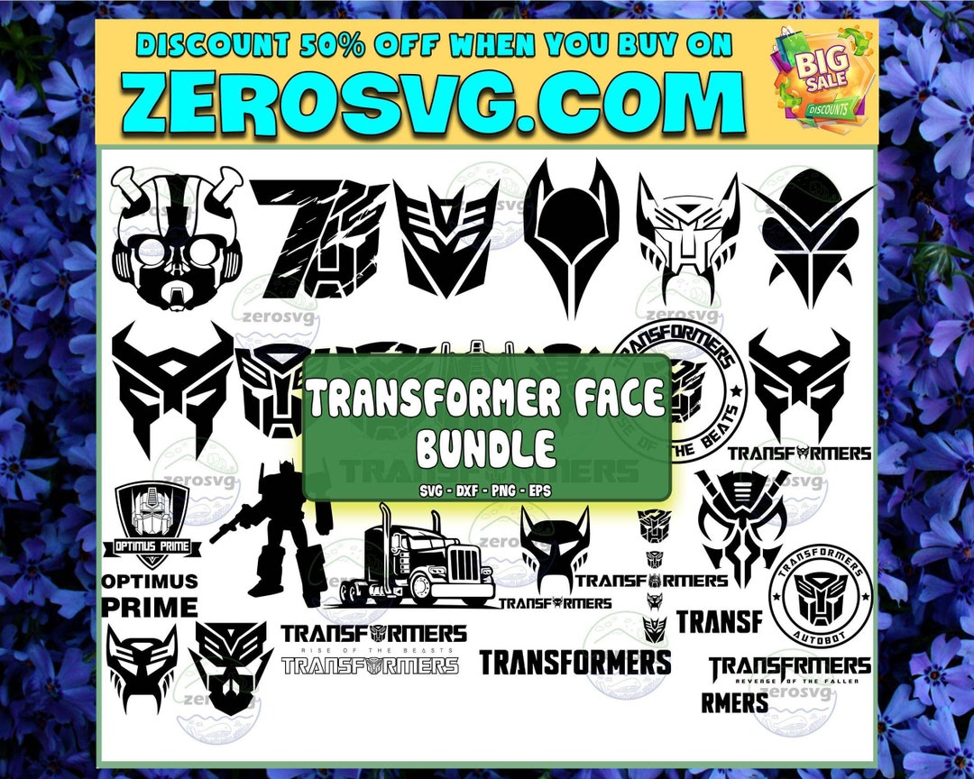 Transformer SVG Faces Transformer PNG Cut File for Cricut - Etsy