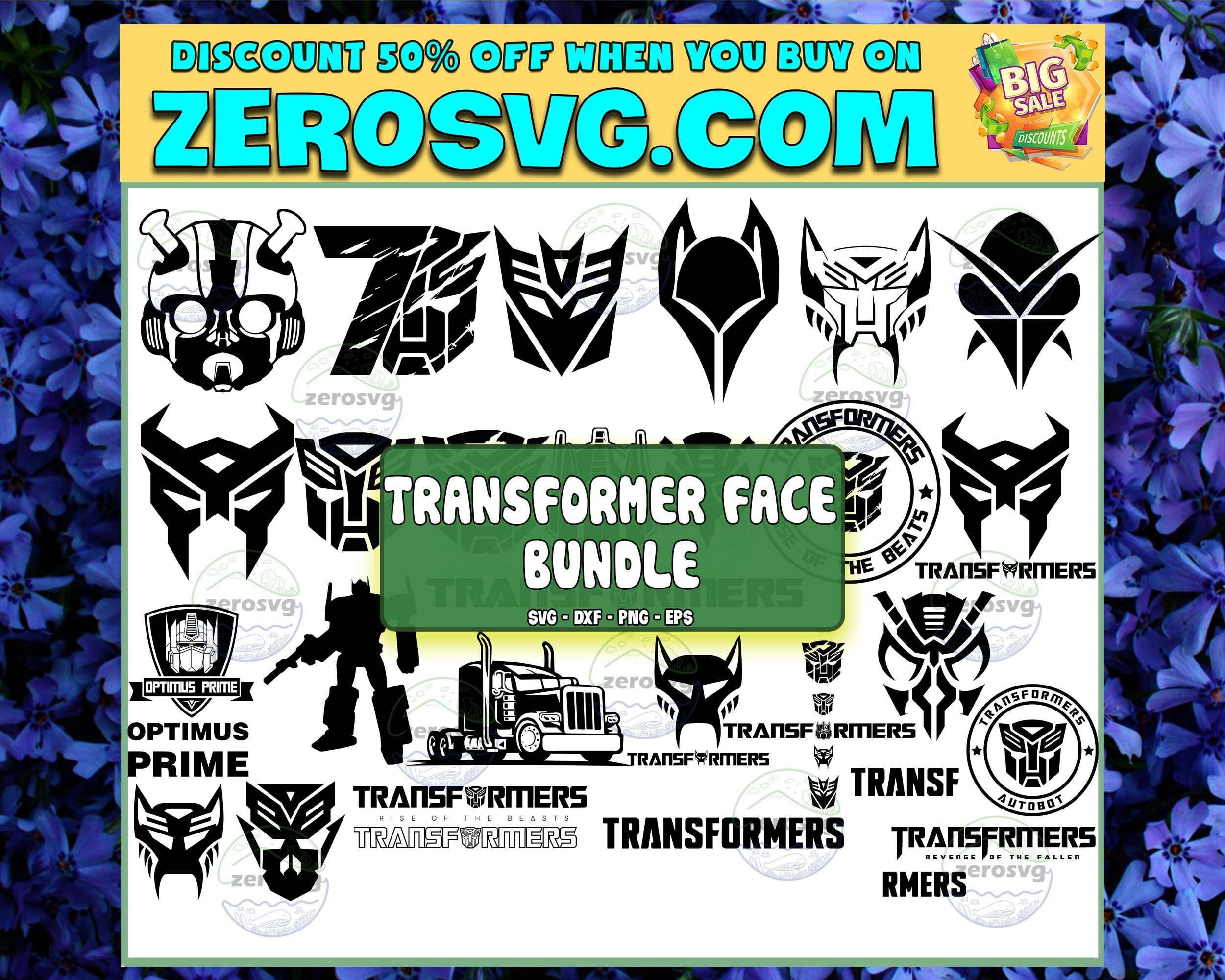 Transformer SVG Faces Transformer PNG Cut File for Cricut - Etsy