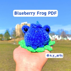 Crochet Blueberry Frog Pattern, Crochet PDF, Crochet Frog, Amigurumi ...