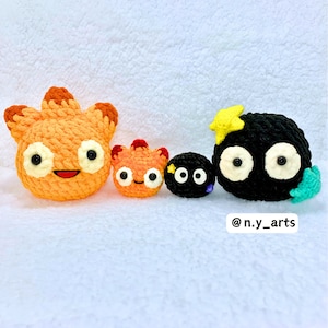 2 in 1 Pattern, Crochet Flame, Crochet Fire, Crochet Soot, Crochet ...