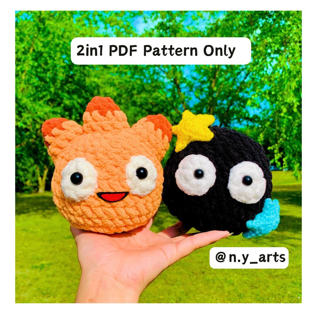 2 in 1 Pattern, Crochet Flame, Crochet Fire, Crochet Soot, Crochet ...