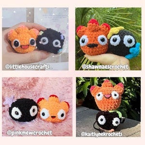 2 in 1 Pattern, Crochet Flame, Crochet Fire, Crochet Soot, Crochet ...