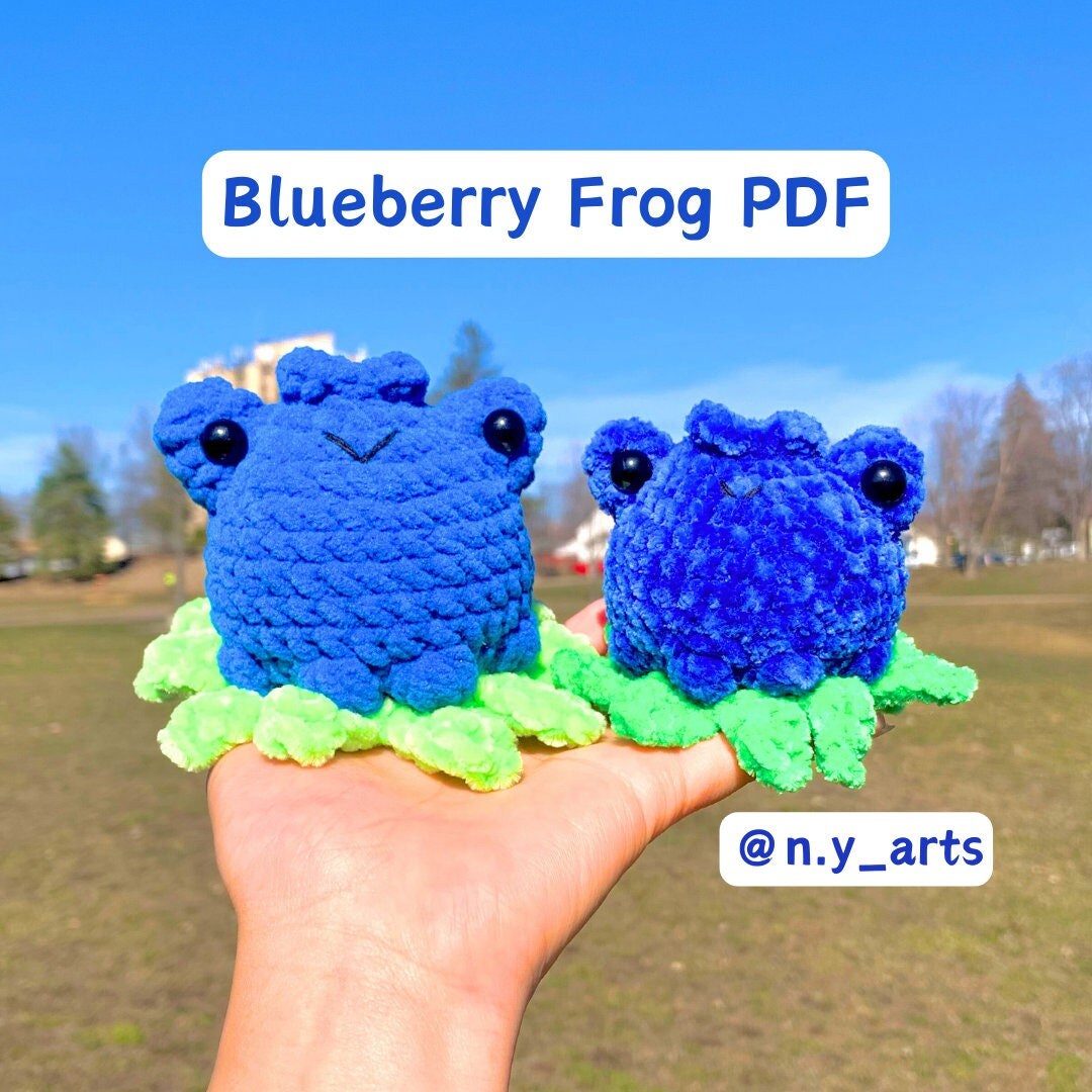 Crochet Blueberry Frog Pattern, Crochet PDF, Crochet Frog, Amigurumi ...