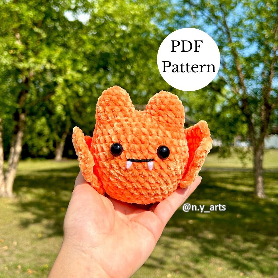 Crochet Bat, Crochet Pattern, Crochet PDF, Amigurumi Bat, Halloween Bat ...