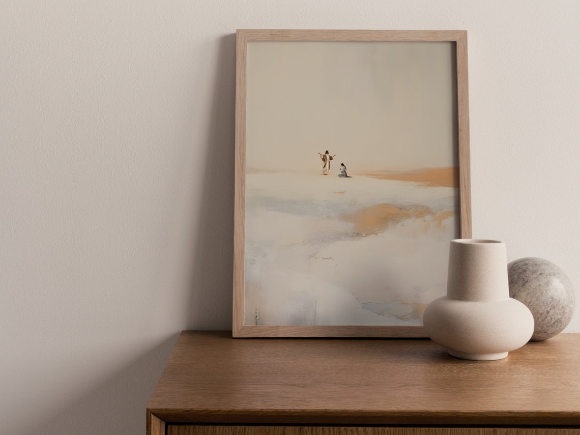 Jesus Heals the Bleeding Woman Digital Print Woman With - Etsy