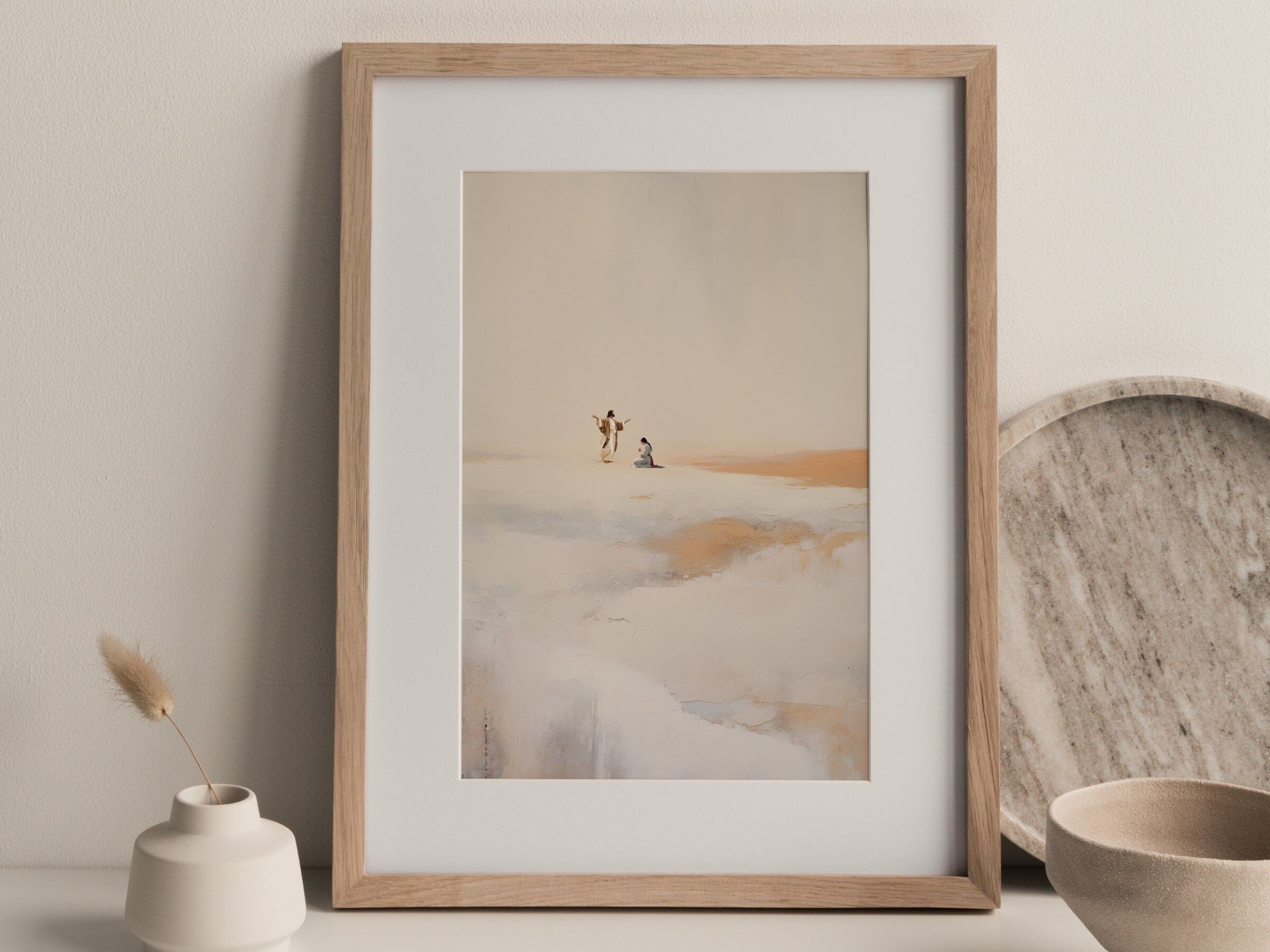 Jesus Heals the Bleeding Woman, Digital Print, Woman With Issue of ...