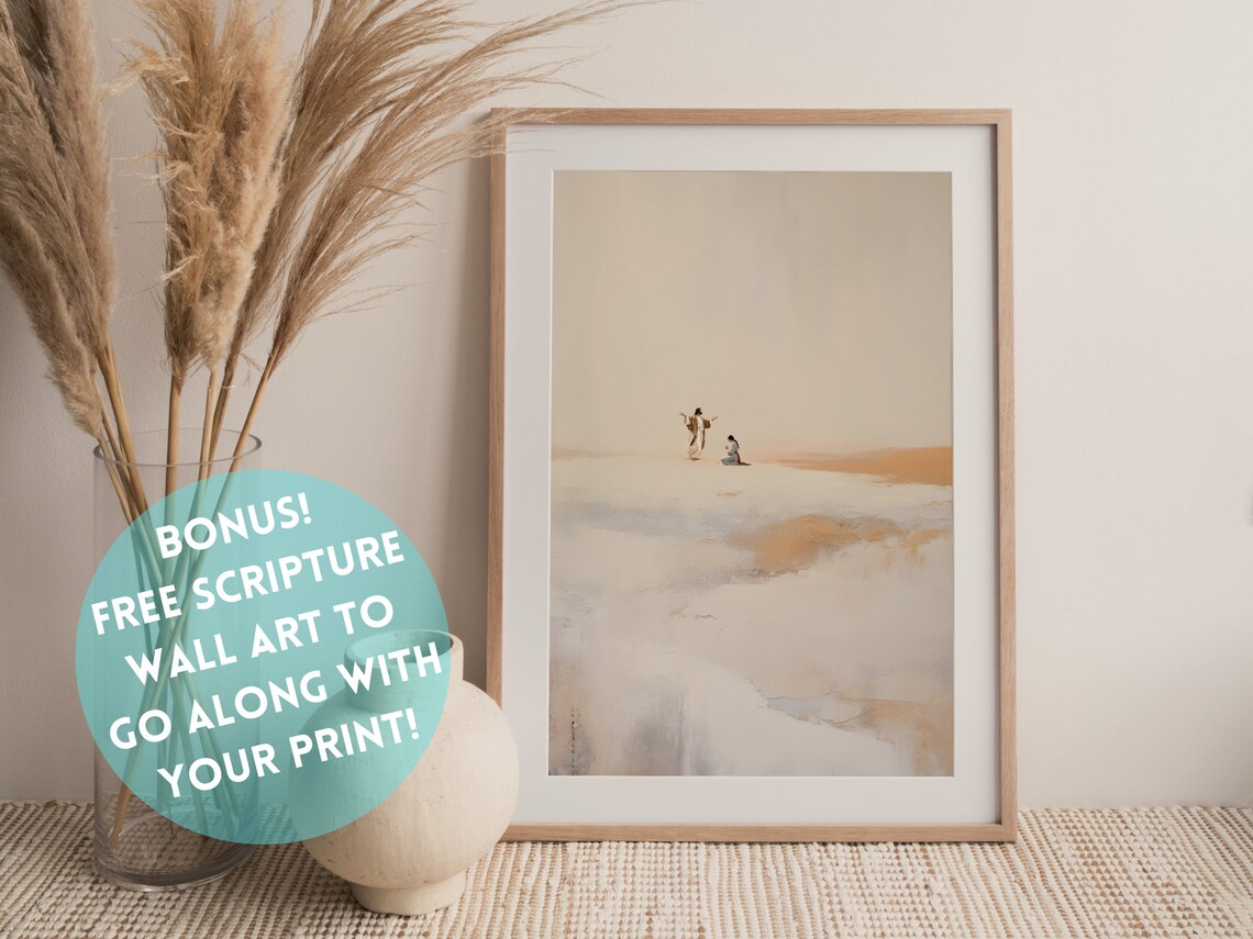 Jesus Heals the Bleeding Woman Digital Print Woman With - Etsy