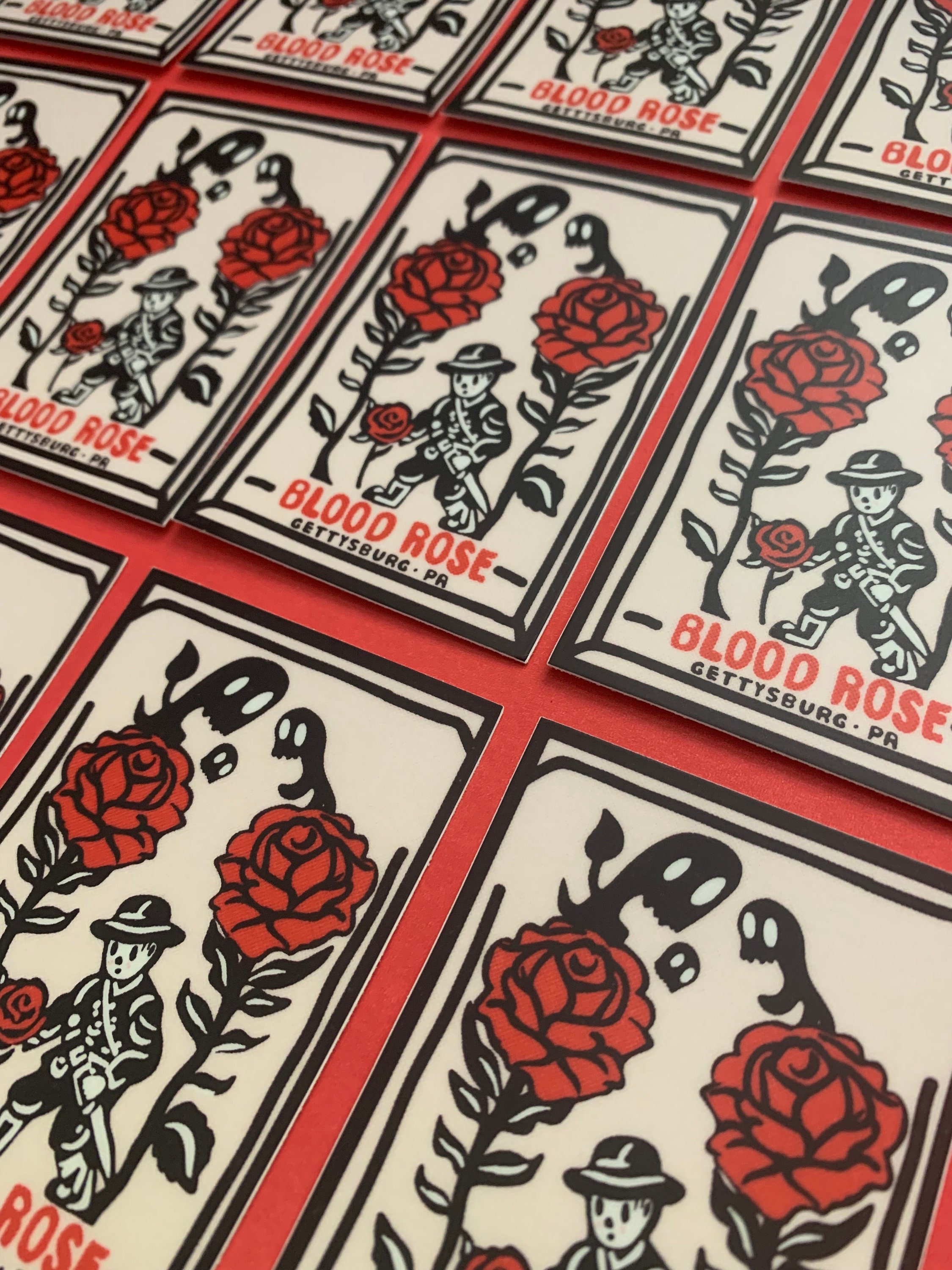 GETTYSBURG wandering Rose Soldier Vinyl Sticker Gettysburg, Paalso as a ...