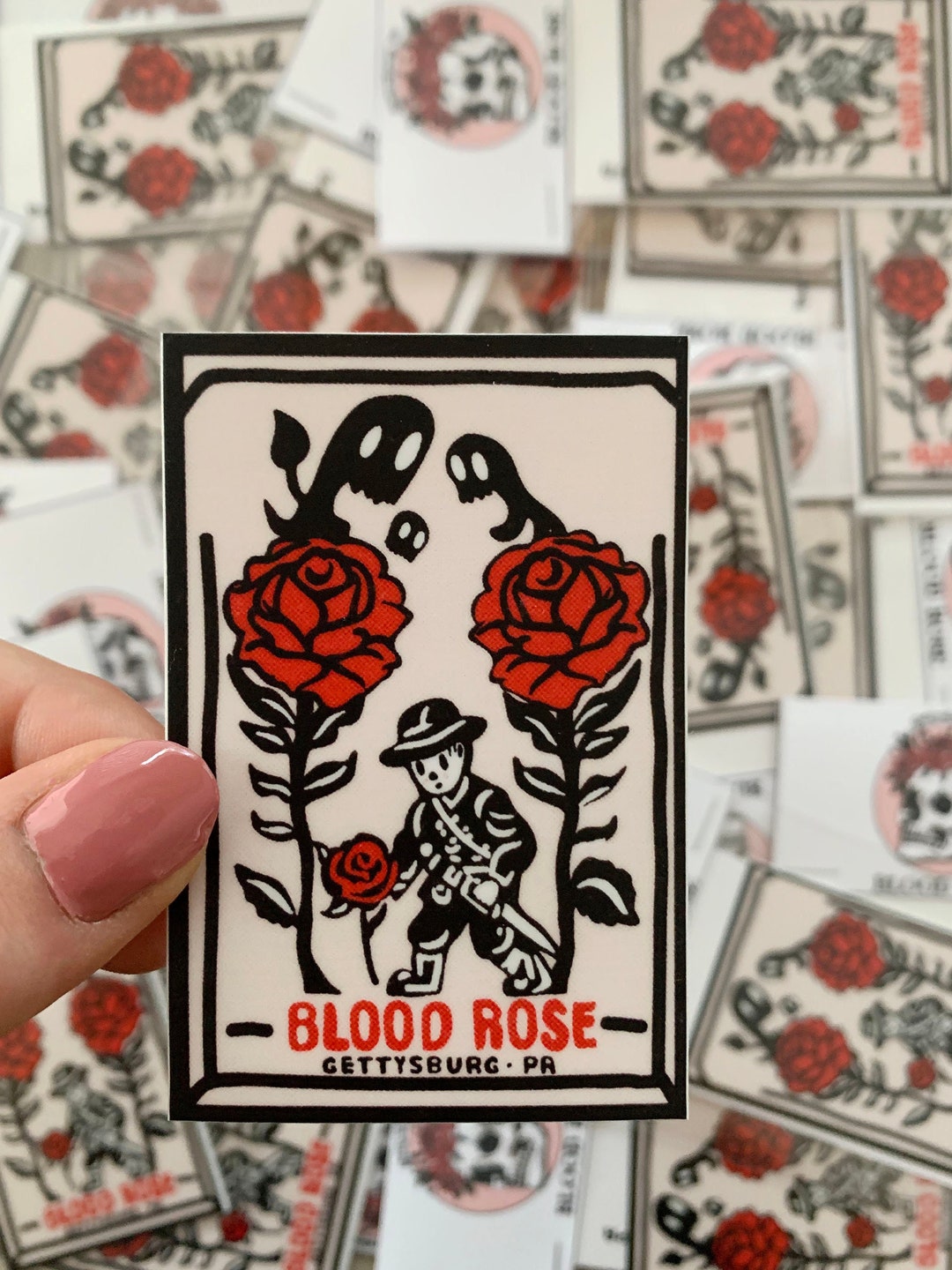 GETTYSBURG wandering Rose Soldier Vinyl Sticker Blood Rose - Etsy