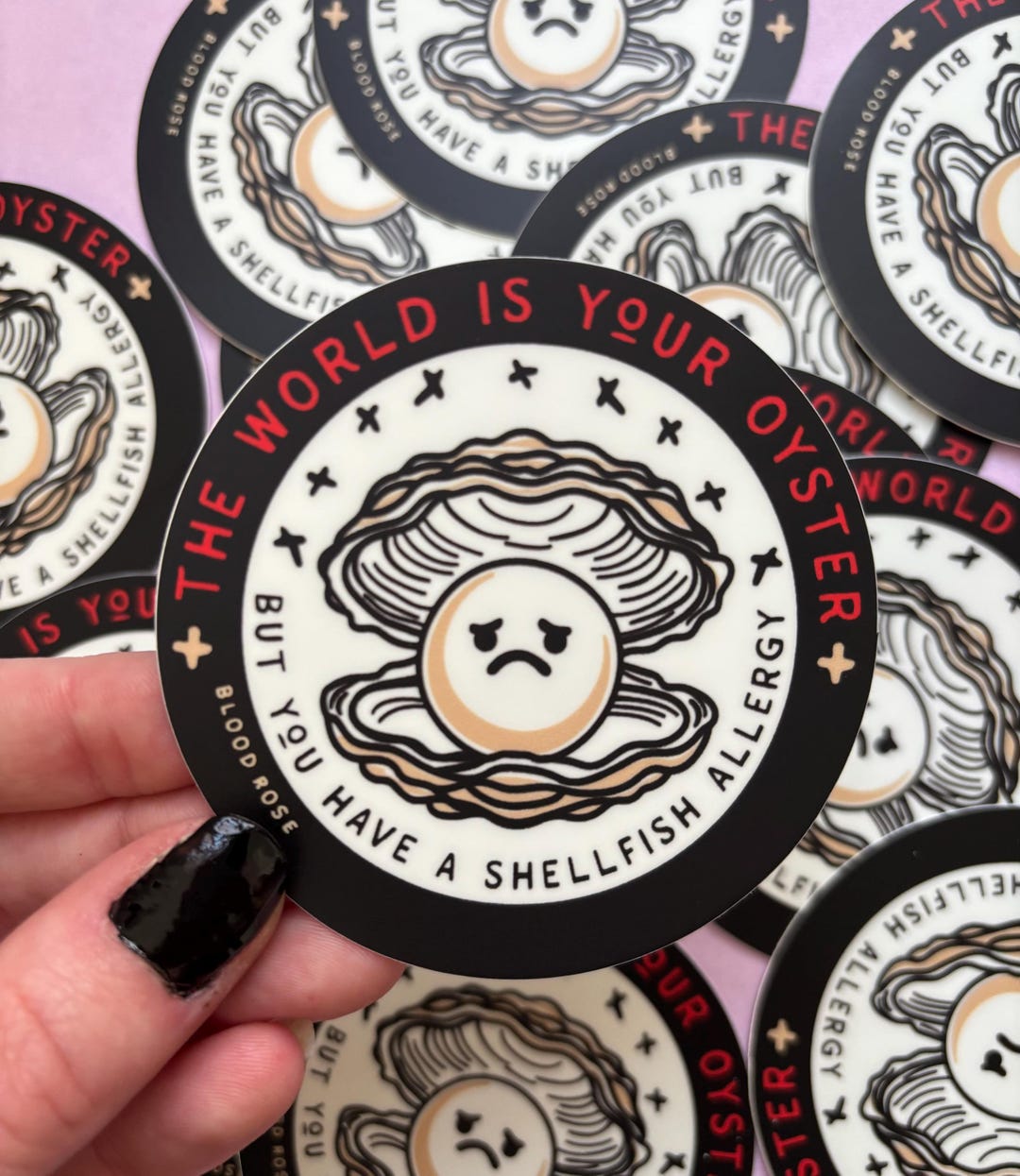 The World is Your Oyster Vinyl Sticker- Pessimist, Bummer, Food ...