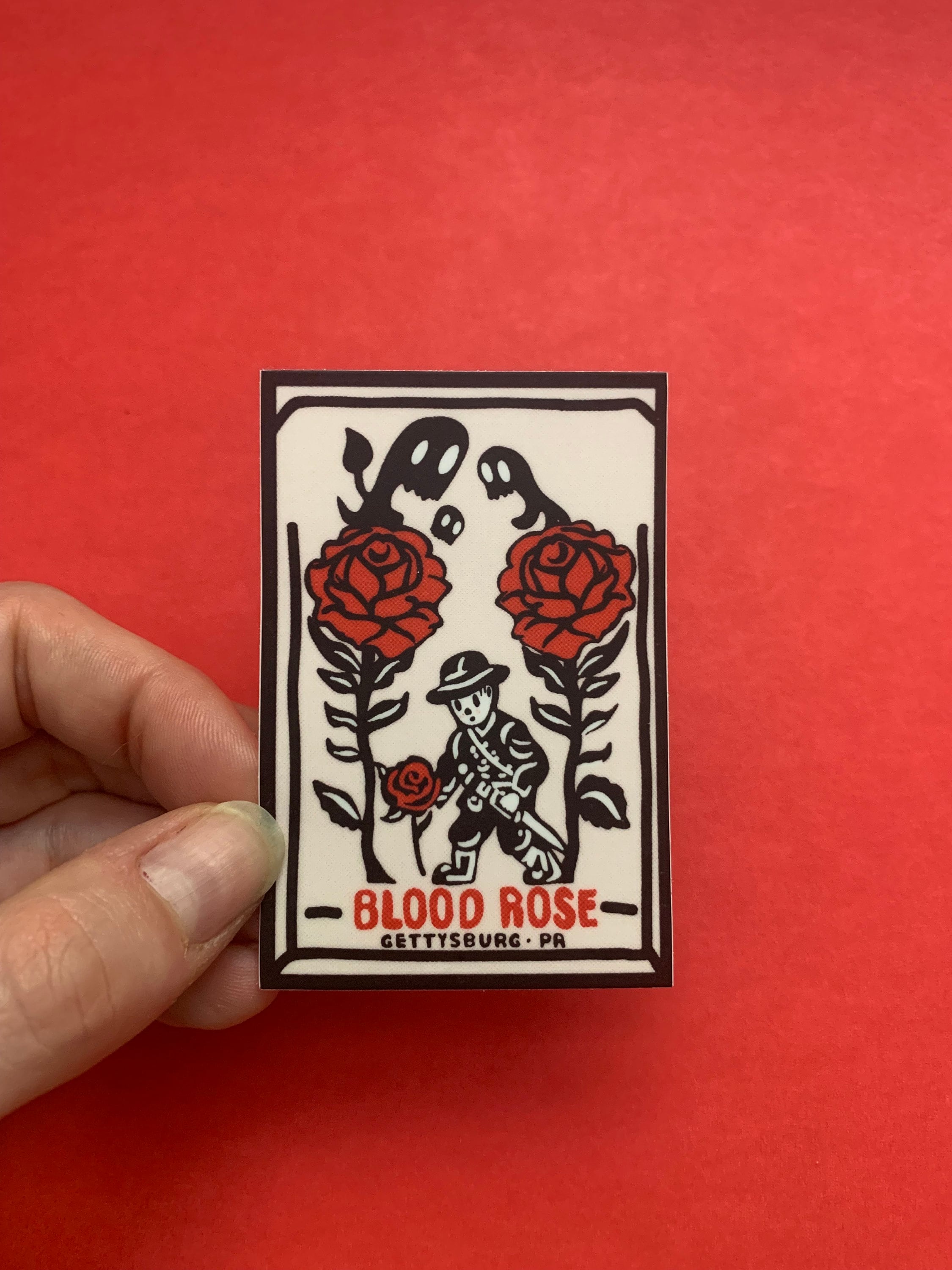 GETTYSBURG wandering Rose Soldier Vinyl Sticker Gettysburg, Paalso as a ...