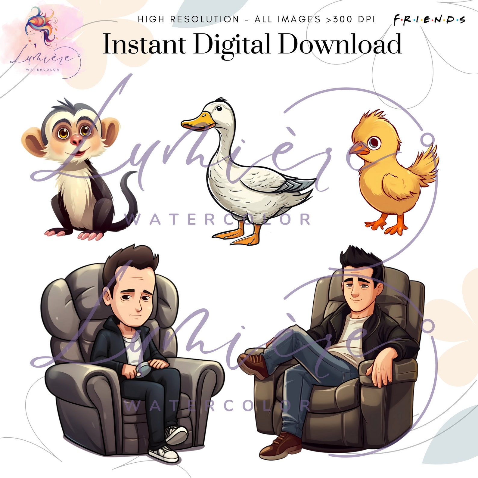 Magic Friends Clipart~ Set of 15+ Iconic Characters~ My Best Friend PNG ...