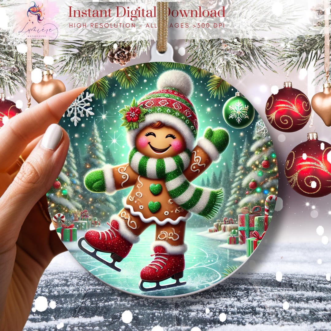 Christmas Ornament Gingerbread Man, Holidays Ornaments, Wind Spinner ...