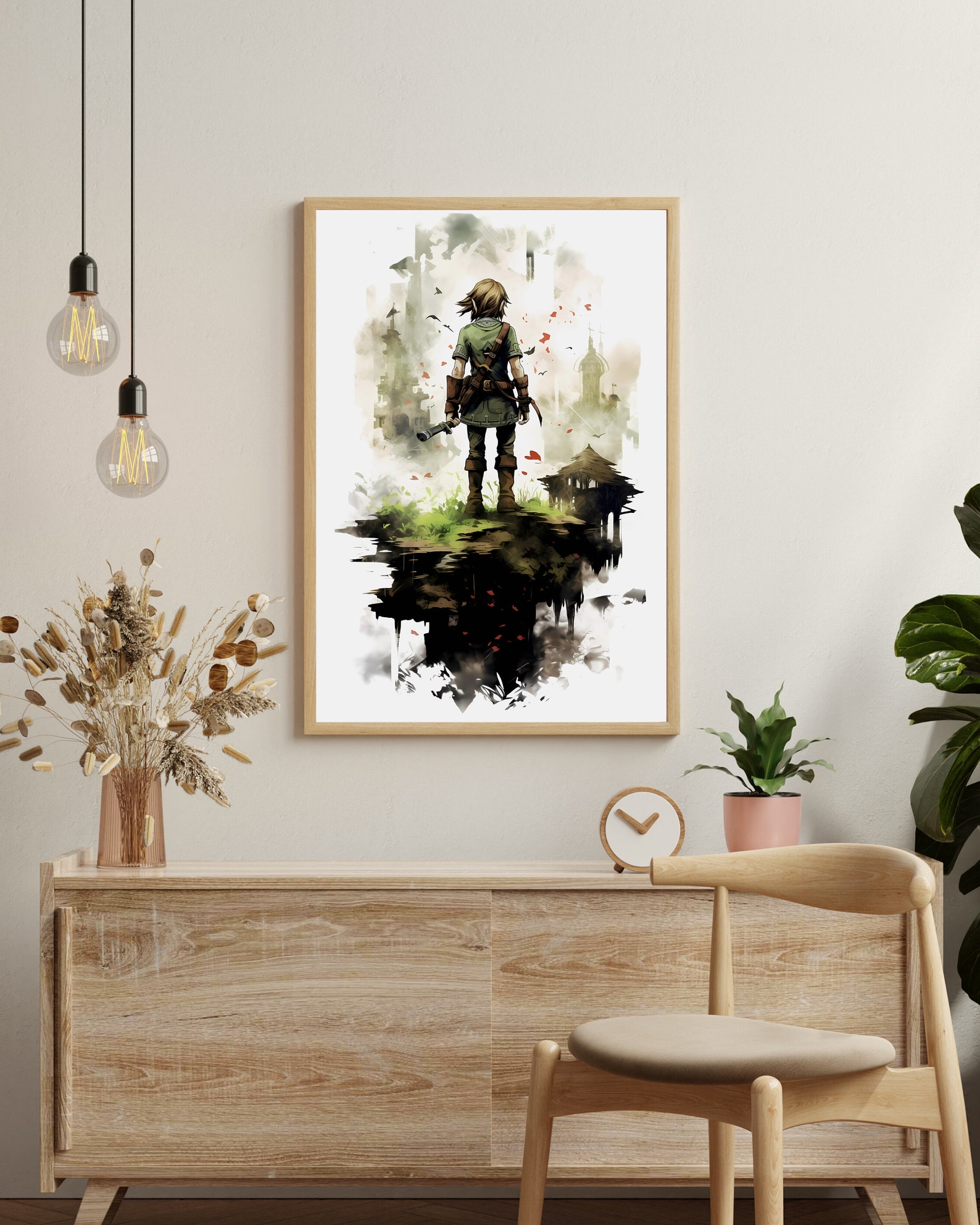 Link Print ~zelda Wall Art~ Breath of the Wild~ Watercolors Print~wall ...