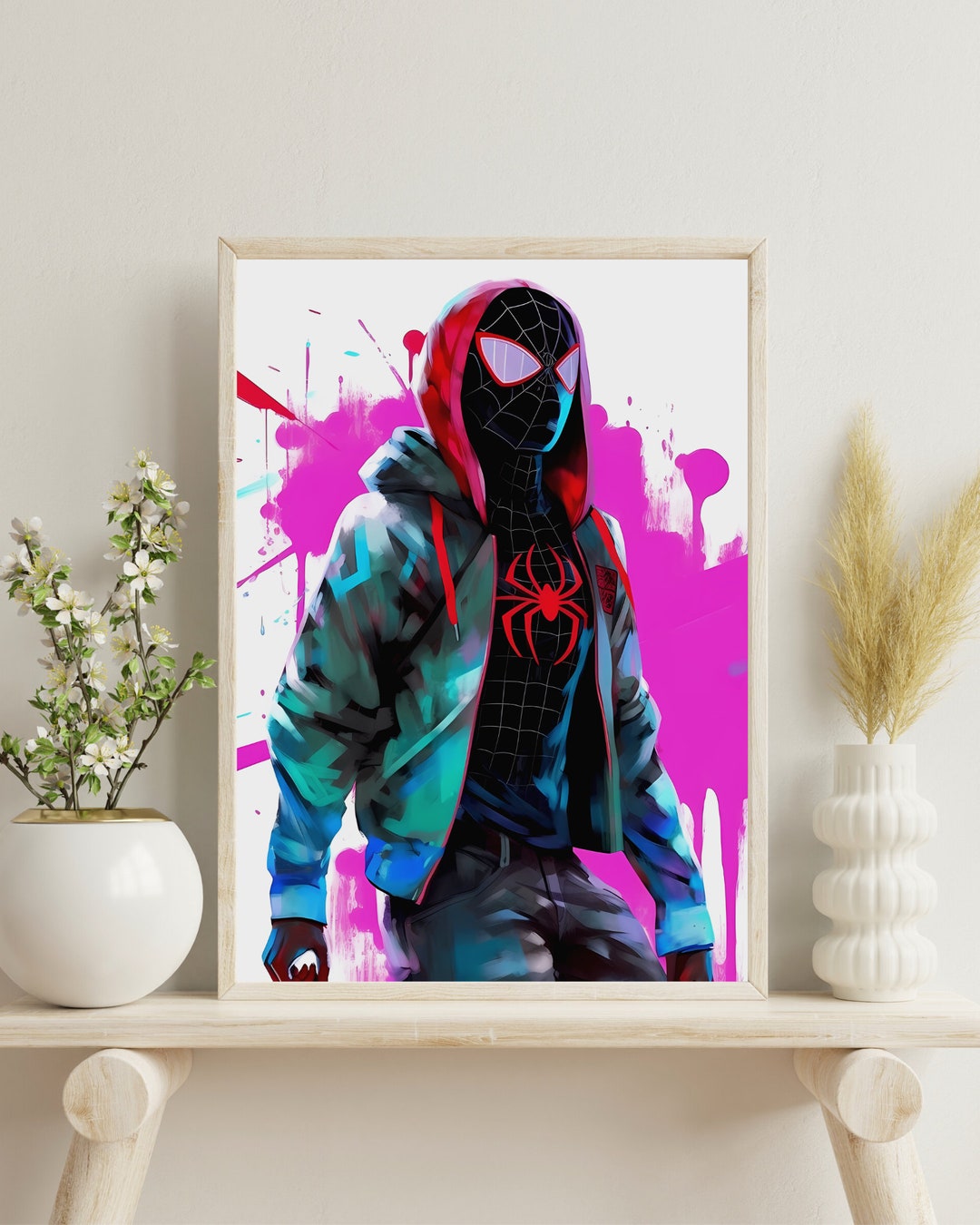 Superhero Digital Print~ Spider ~ Superhero Art Print~ Watercolors ...