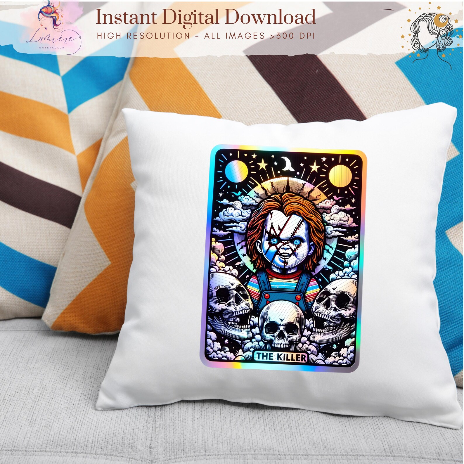 Horror Movie Tarot Cards PNG, Tarot Card Bundle, Horror Charctrer Png ...