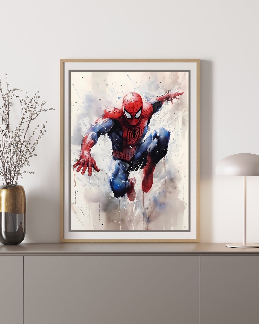 Spider Digital Print ~ Spider Fan Art Painting~ Superhero Art Print ...