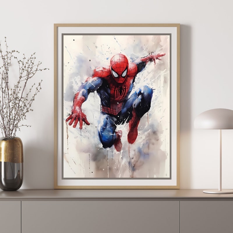 Spiderman Painting - Etsy