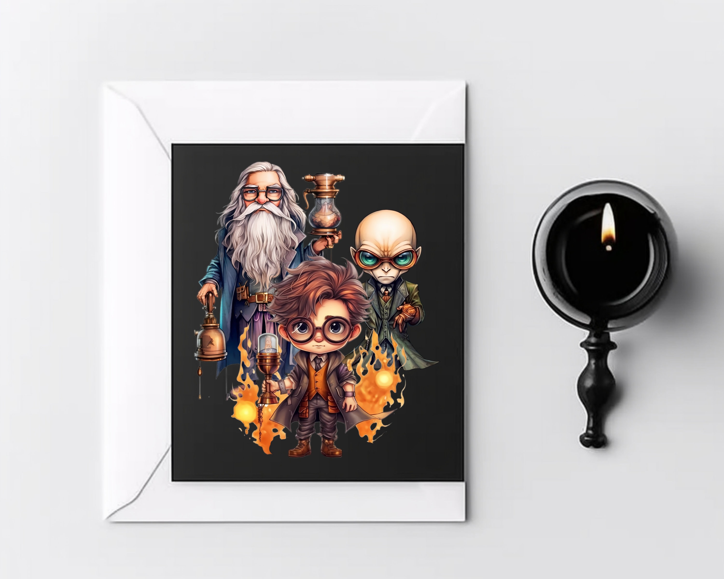Steampunk Magic Wizard Clipart~ 36 Watercolor Steampunk H P Characters ...