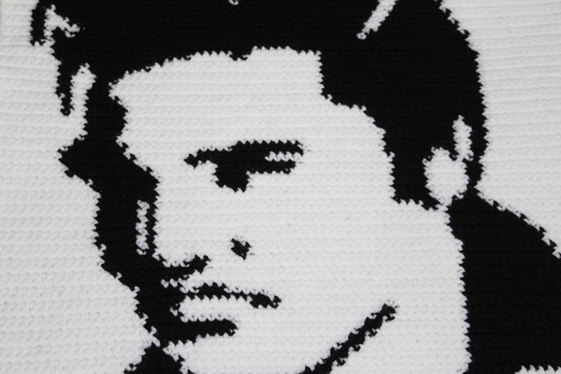 Elvis Crochet Graphgan Tapestry - Etsy
