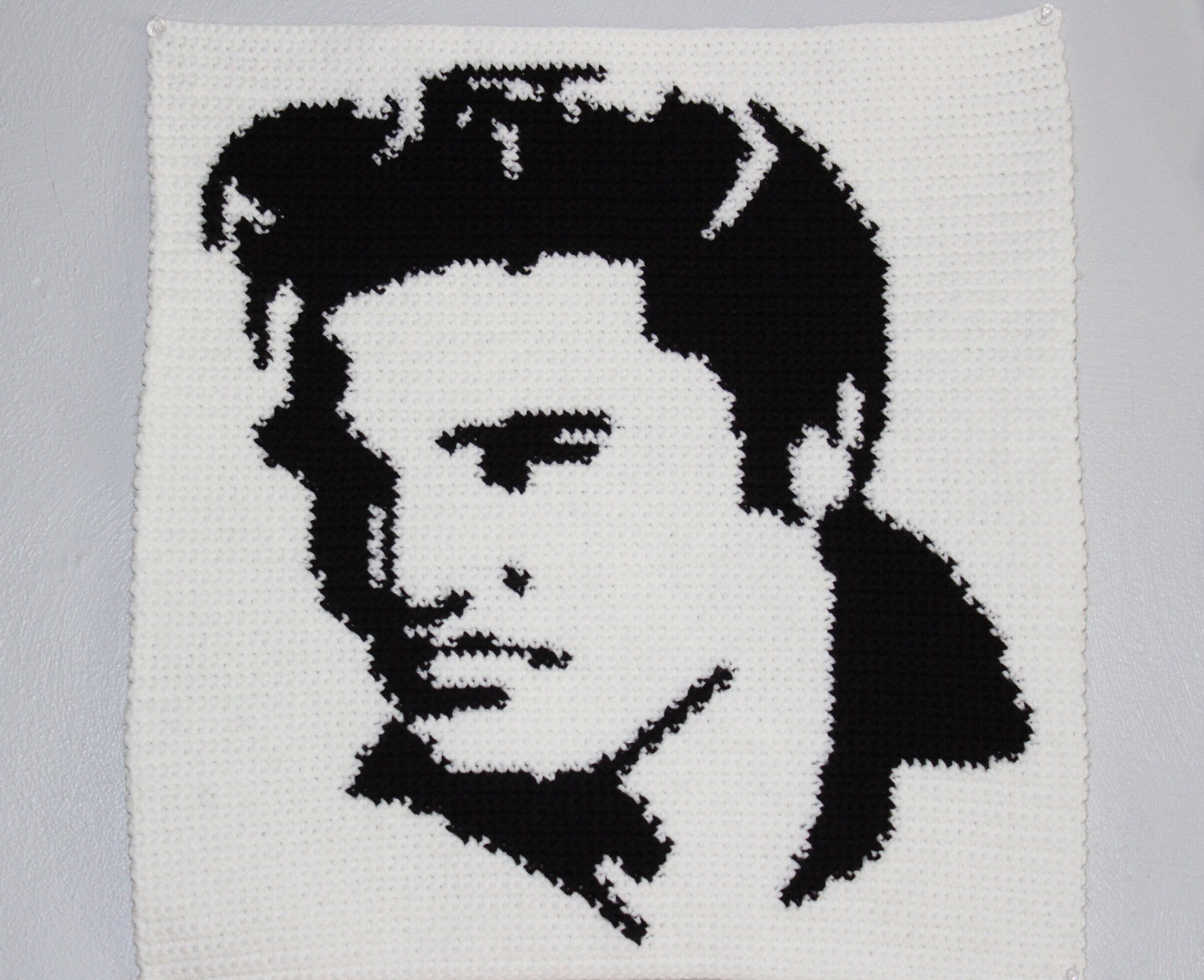 Elvis Crochet Graphgan Tapestry - Etsy