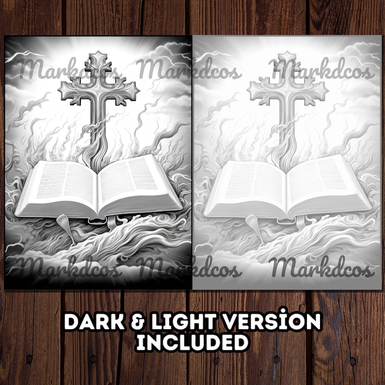 75 Bible and Cross Coloring Book, Adults & Kids Coloring Pages ...