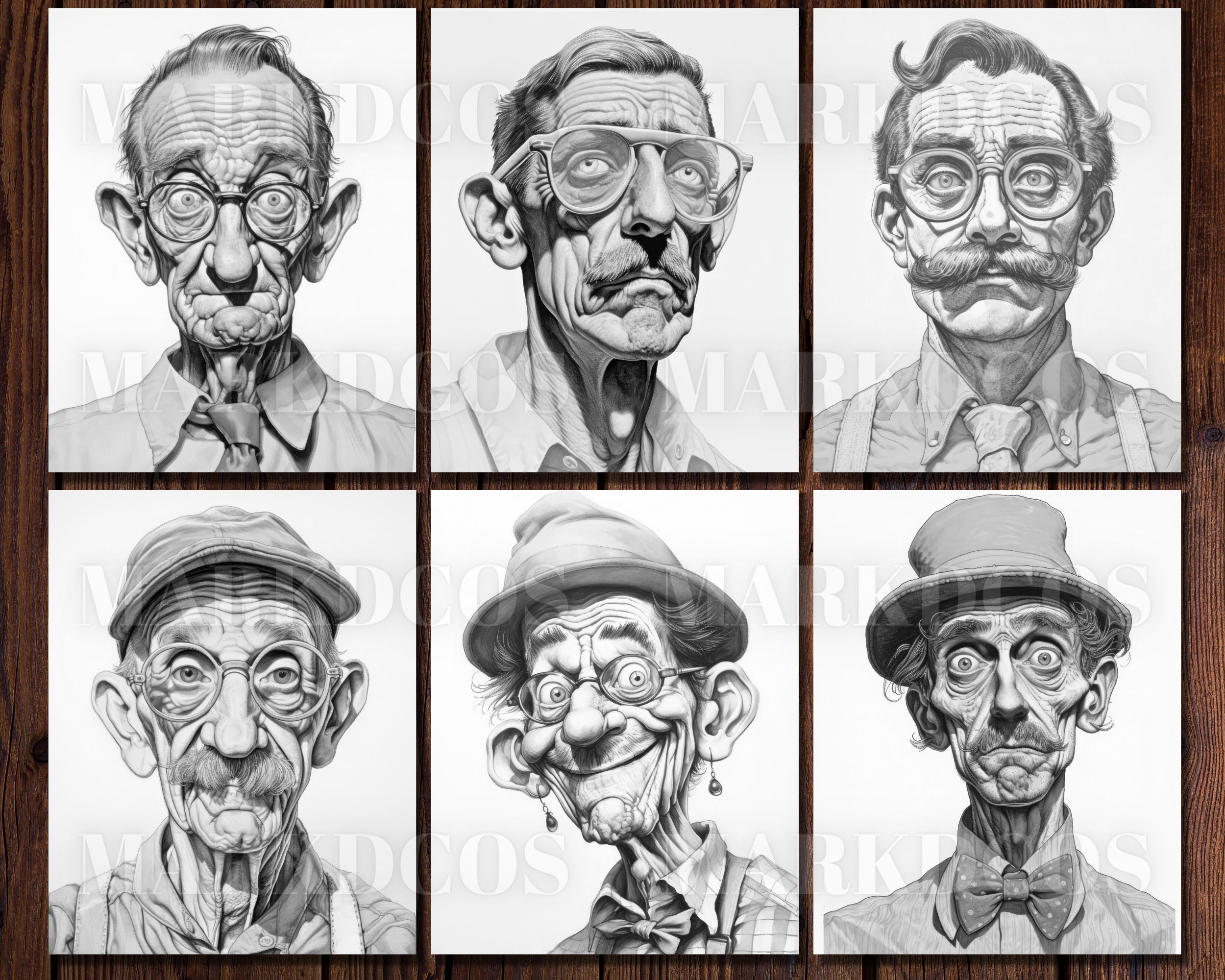 51 Conservative Man Coloring Book | Grayscale Coloring Book for Adults ...