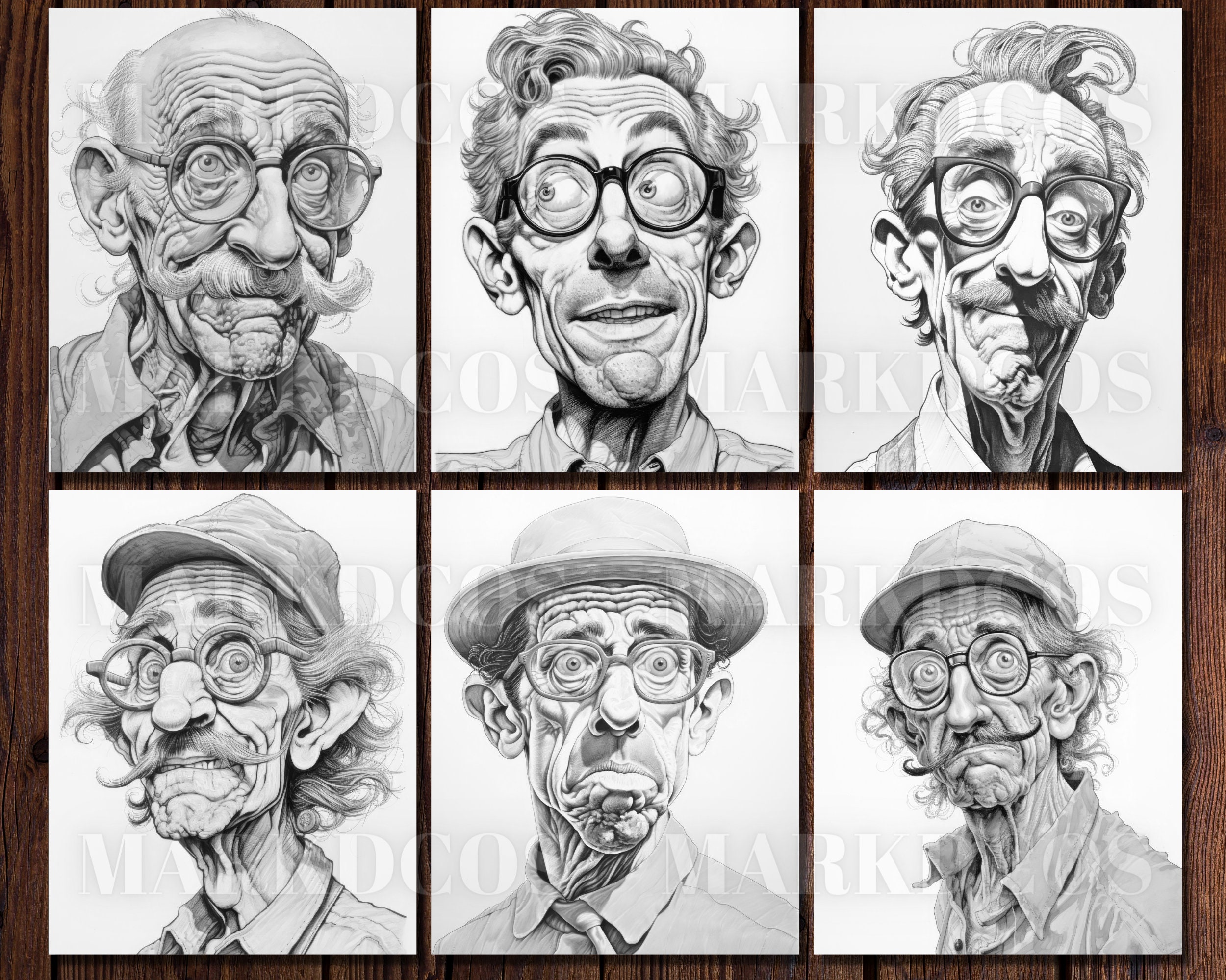 51 Conservative Man Coloring Book | Grayscale Coloring Book for Adults ...
