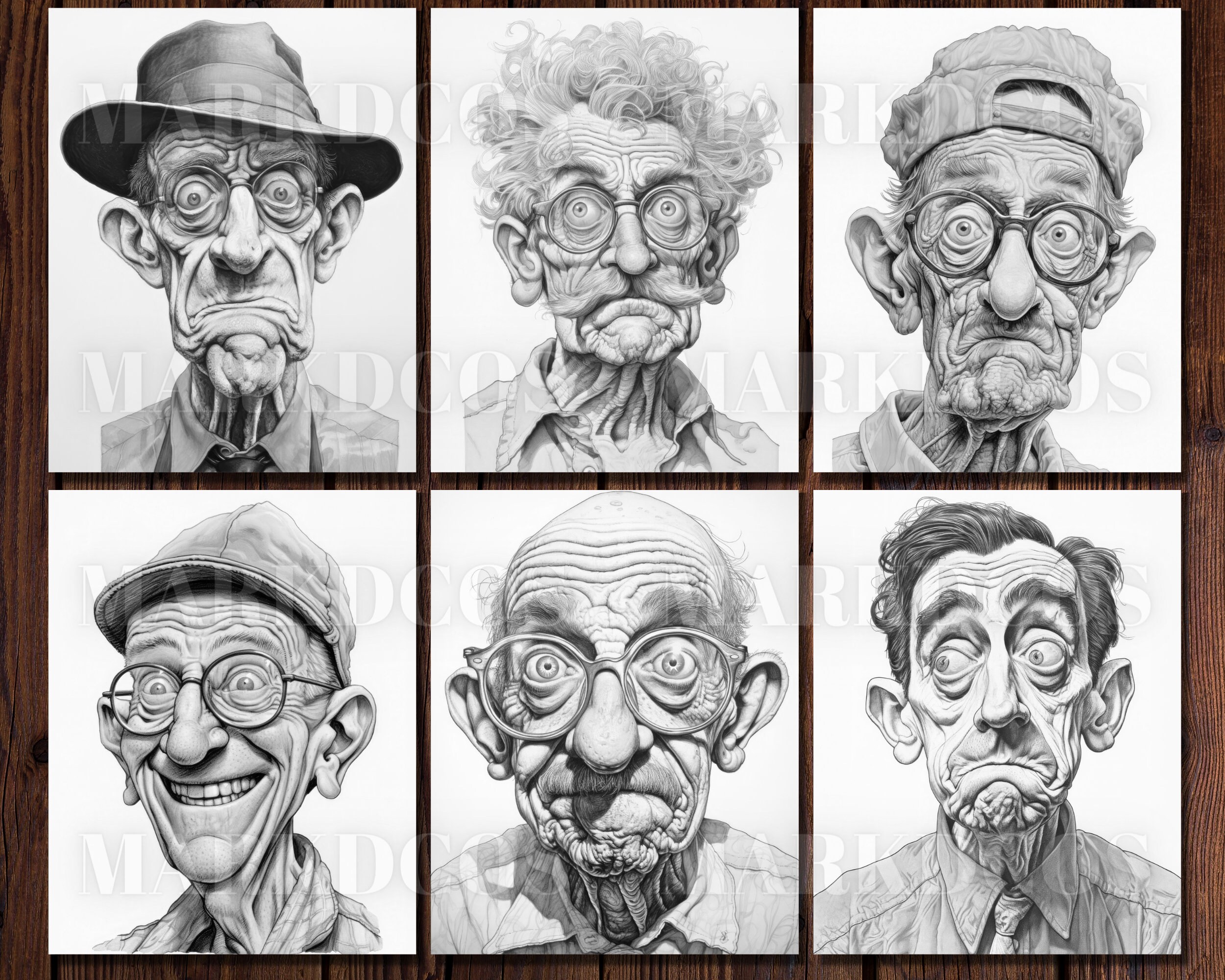 51 Conservative Man Coloring Book | Grayscale Coloring Book for Adults ...