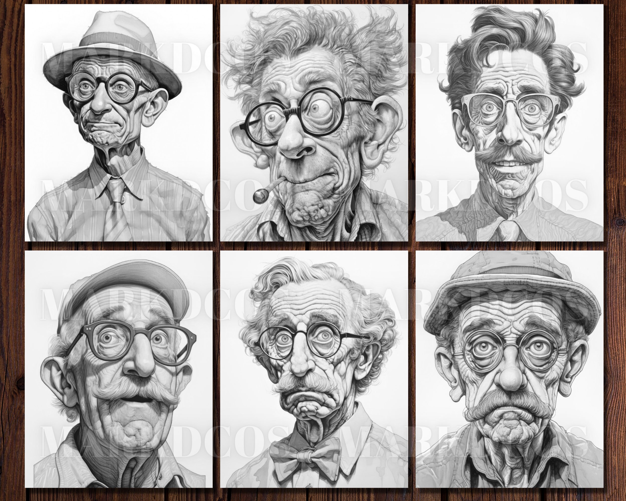 51 Conservative Man Coloring Book | Grayscale Coloring Book for Adults ...