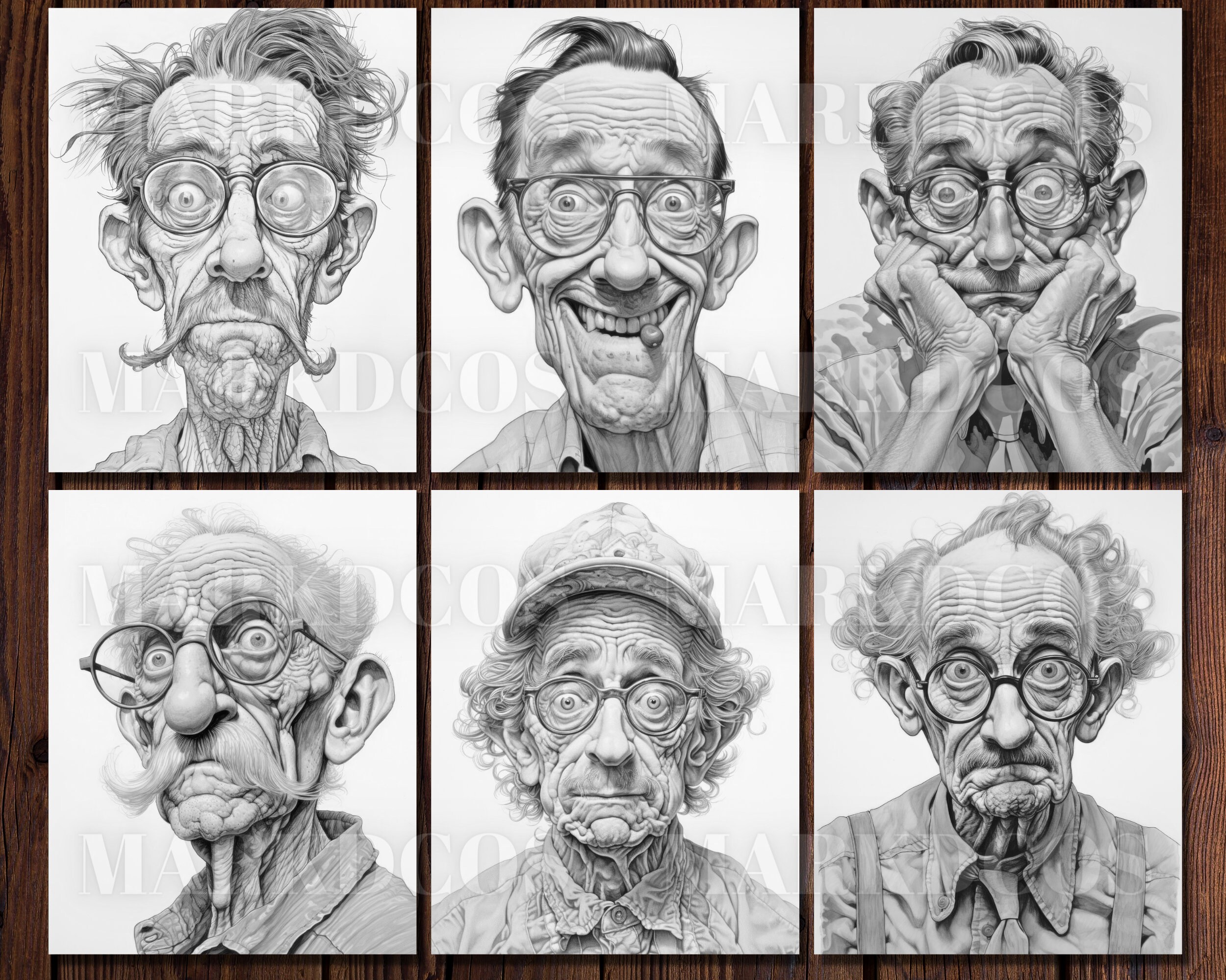 51 Conservative Man Coloring Book | Grayscale Coloring Book for Adults ...