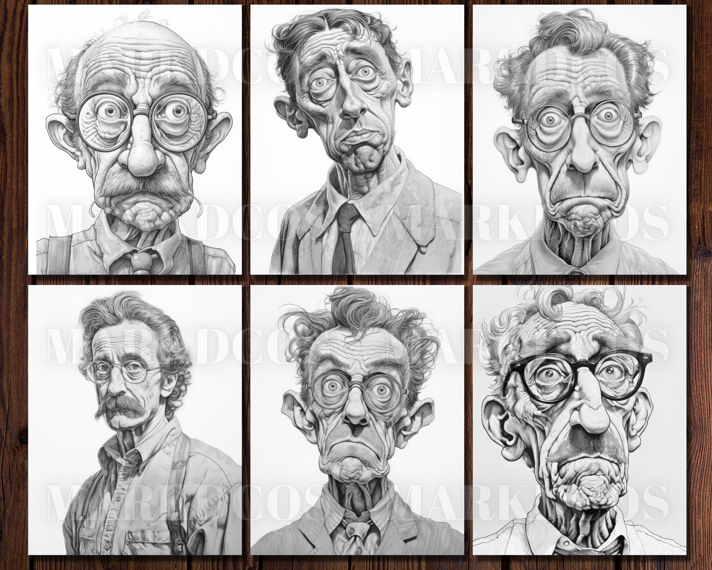 51 Conservative Man Coloring Book | Grayscale Coloring Book for Adults ...