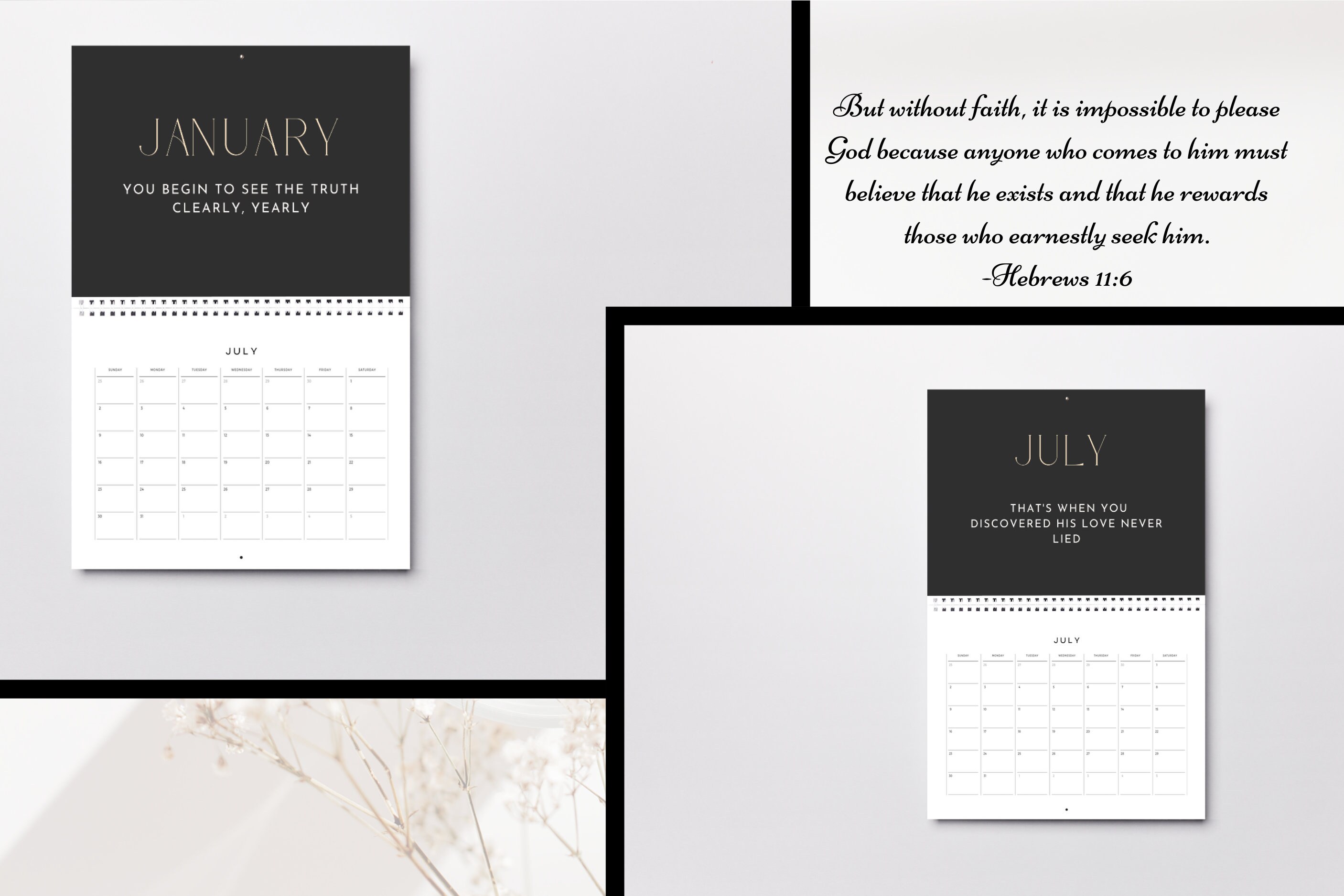 For All the Believers Original 2024 Wall Calendars New Year - Etsy