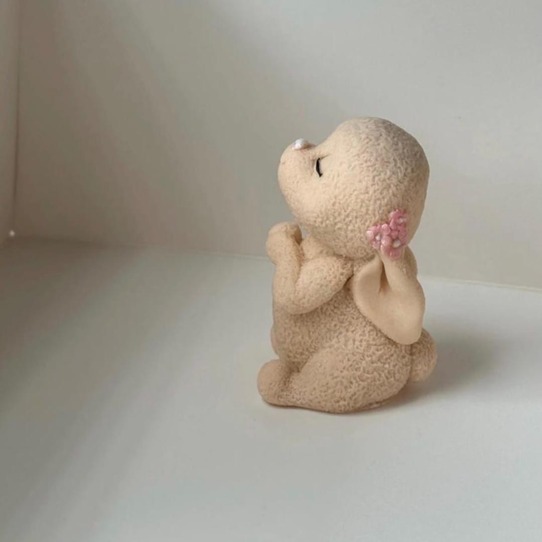 Fondant Bunny Topper,bunny Cake Toppers,cute Bunny Topper, Cute Bunny ...