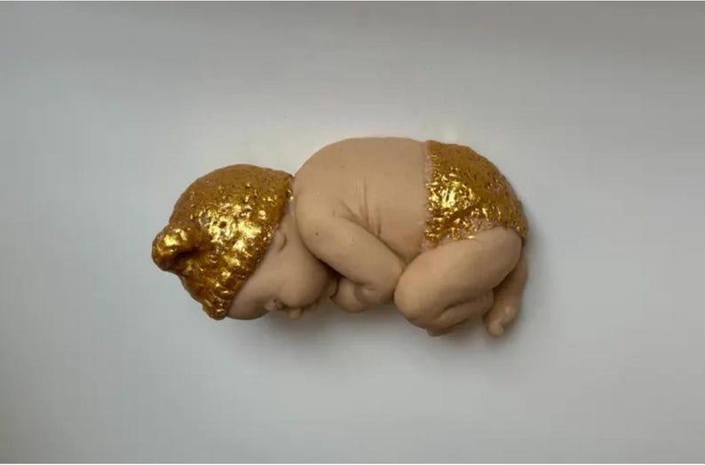 Fondant New Born Baby Cake Topper , Baby Shower Cake Topper , Newborn ...