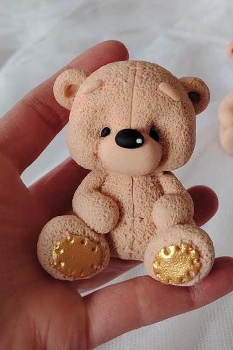 Fondant Teddy Bears Cake Topper,bear Cake Topper,teddy Cake Topper ...