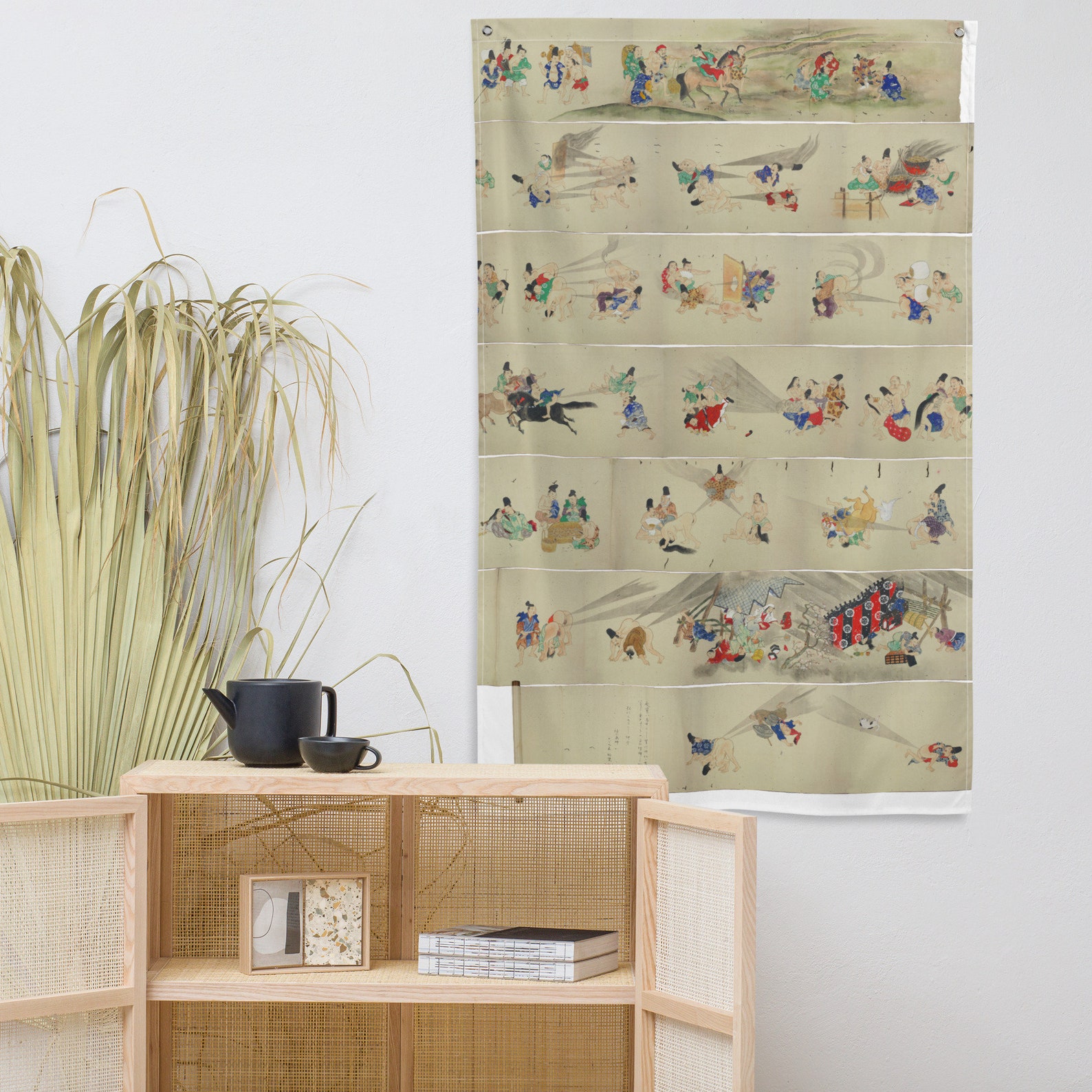 Fart War Flag | He-gassen, Vintage Japanese Art Scroll | Japanese Fart ...