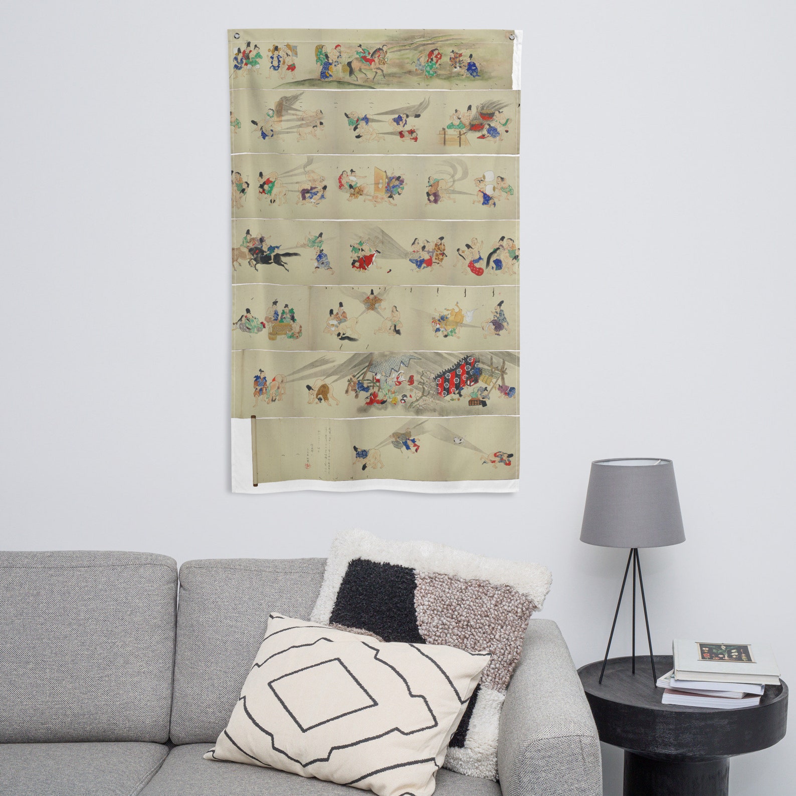 Fart War Flag | He-gassen, Vintage Japanese Art Scroll | Japanese Fart ...