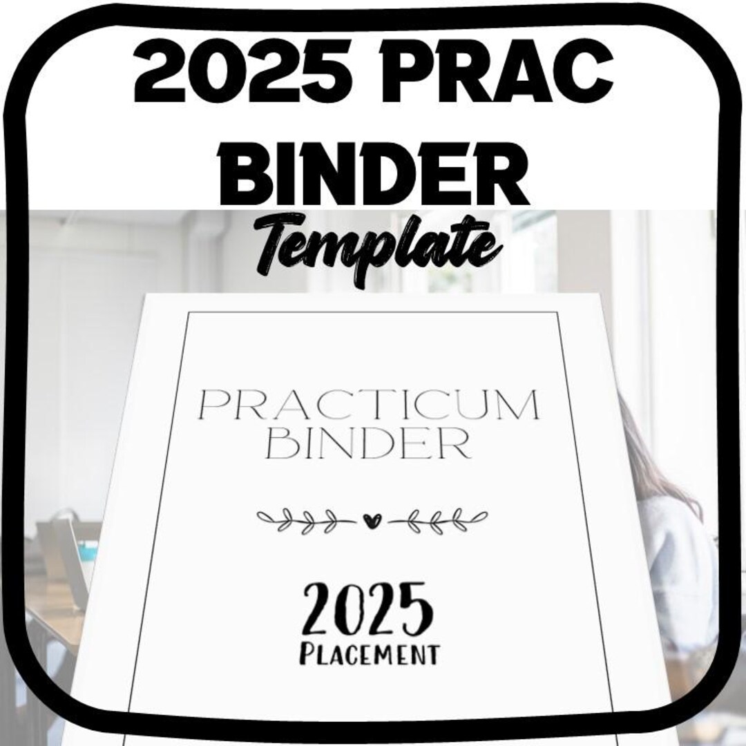 2025 Teaching Prac Binder - Etsy