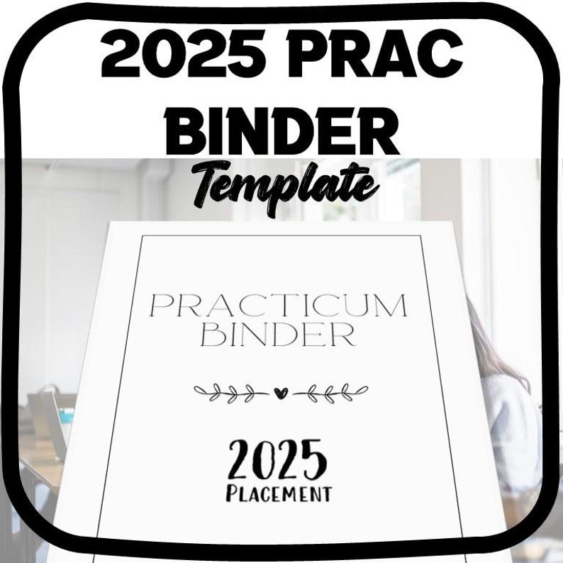 2025 Teaching Prac Binder - Etsy