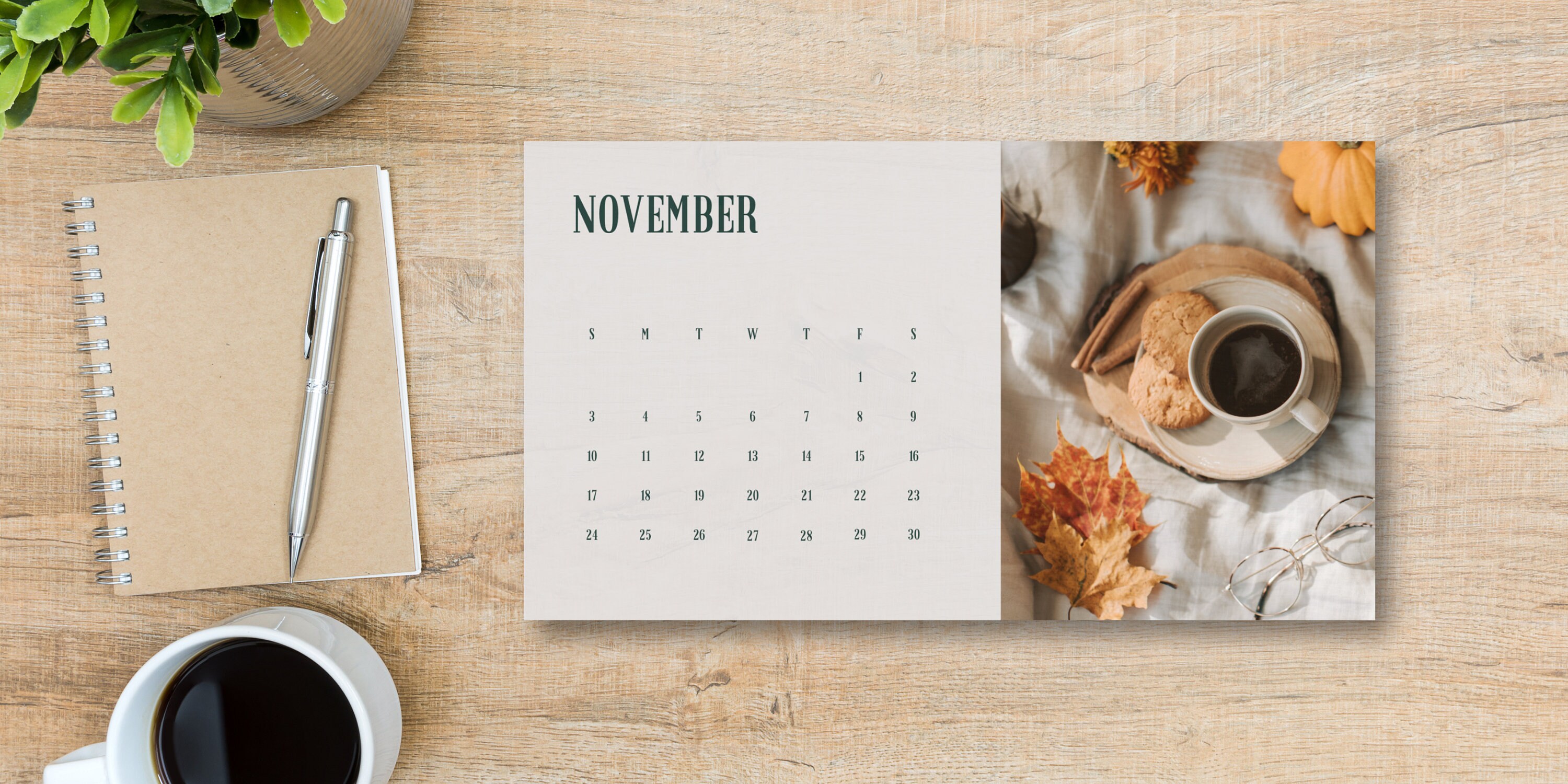 Printable Calendar 2024 Monthly Planner 2024 A4, Letter Sunday Start ...