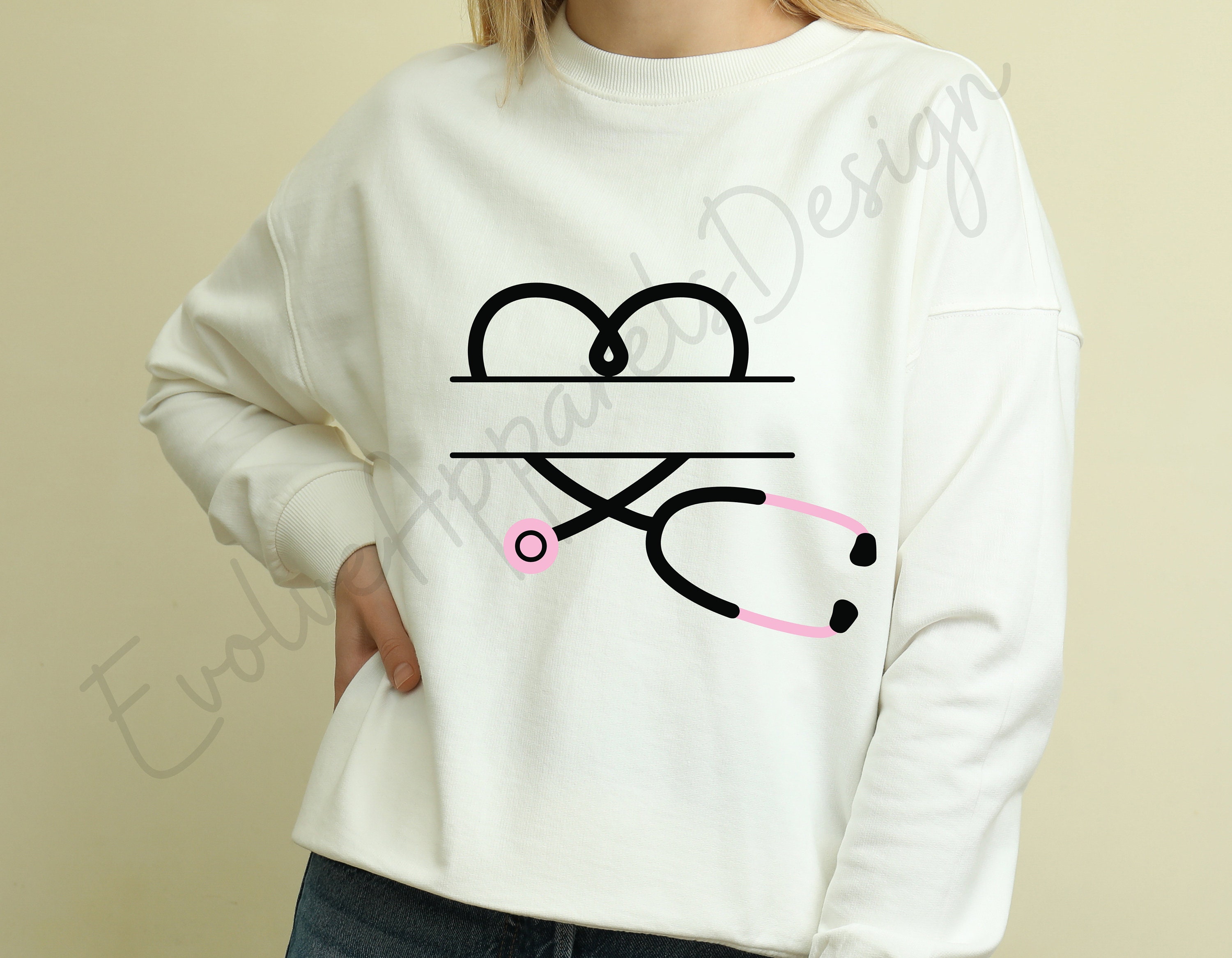 Stethoscope Split Monogram SVG Bundle, Doctor Nurse Cut File - Etsy