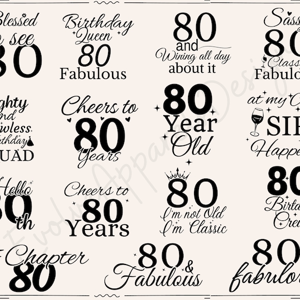 80th Birthday Images for Men - Etsy