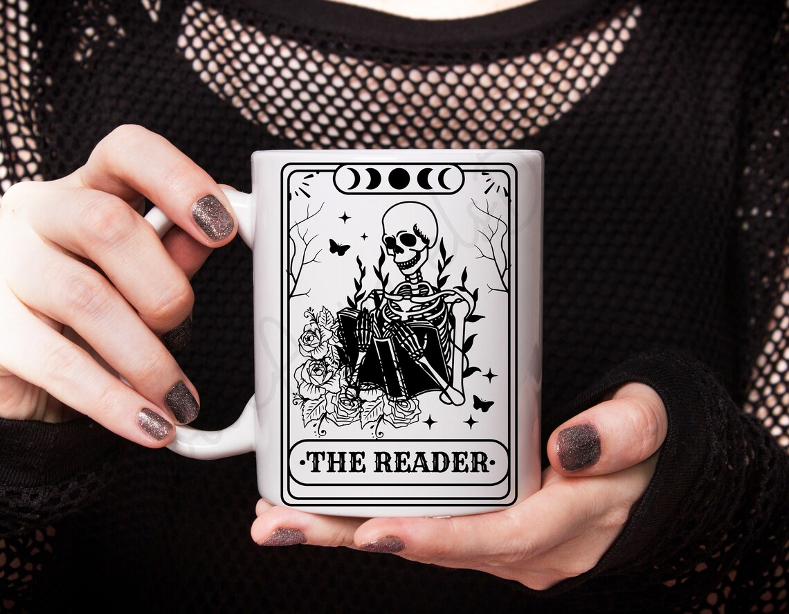 The Reader Tarot Card SVG, the Reader Svg, Reading Svg, Book Lover Svg ...