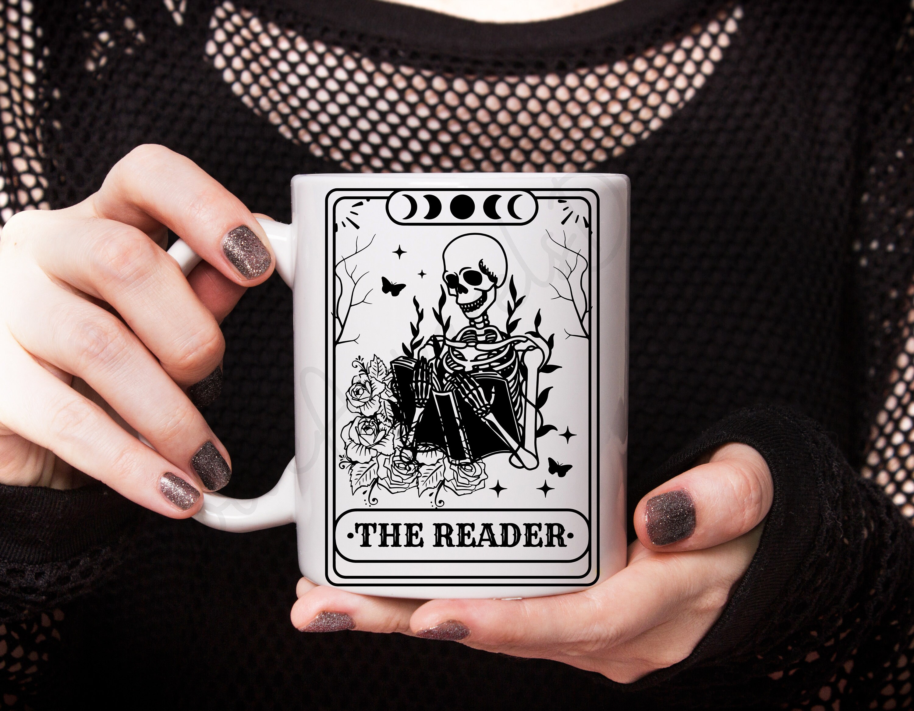 The Reader Tarot Card SVG, the Reader Svg, Reading Svg, Book Lover Svg ...