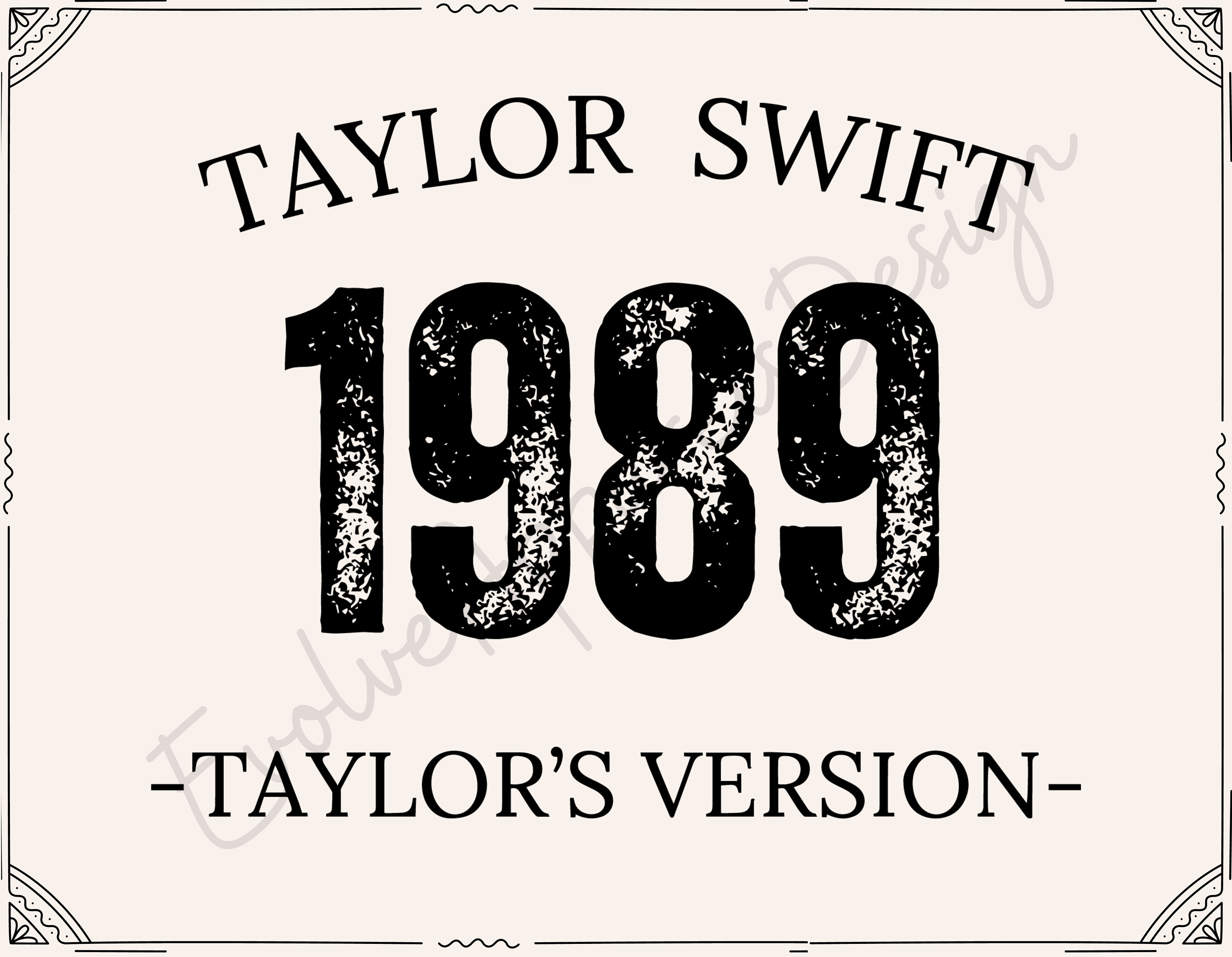 1989 Taylor's Version Svg,1989 Taylor's Version, Taylor's Version,1989 ...